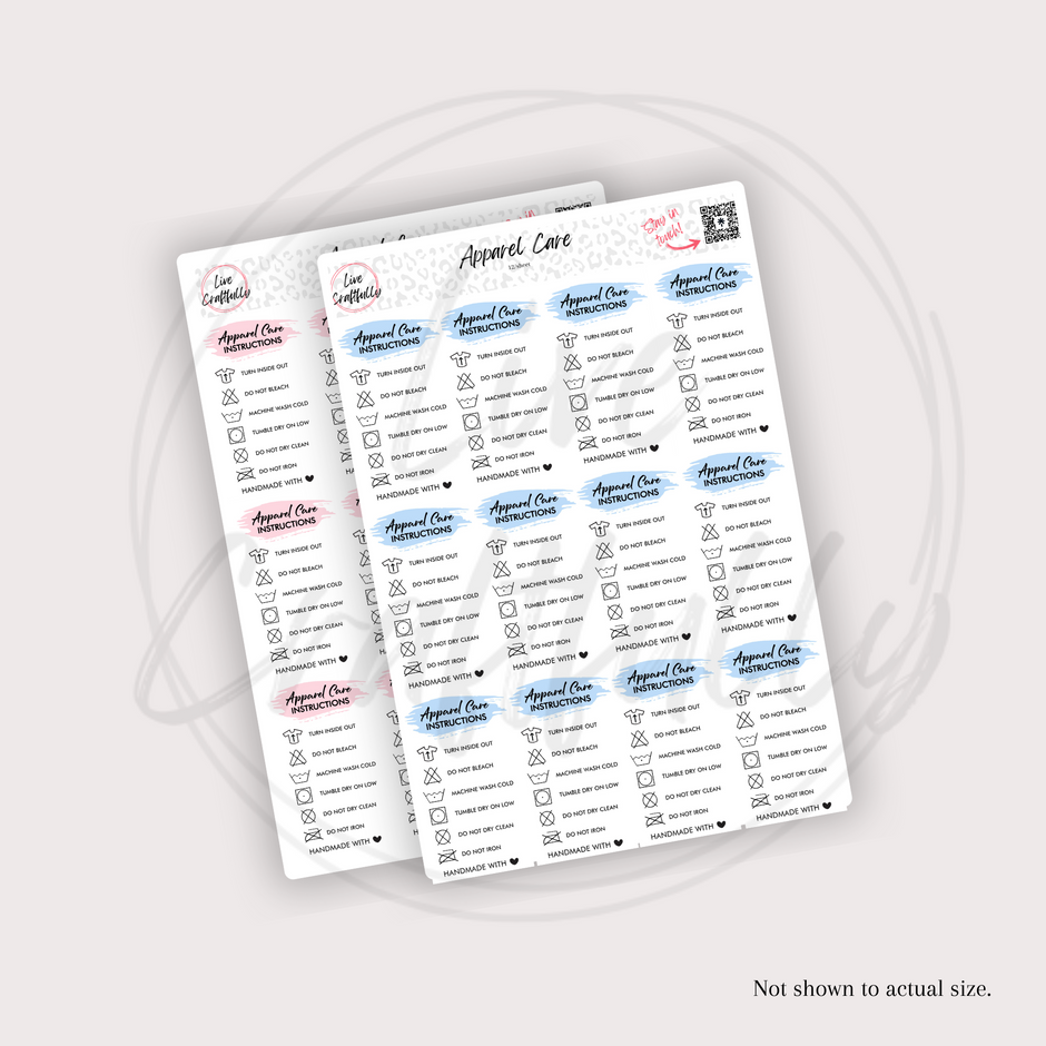 Care Stickers – Live Craftfully